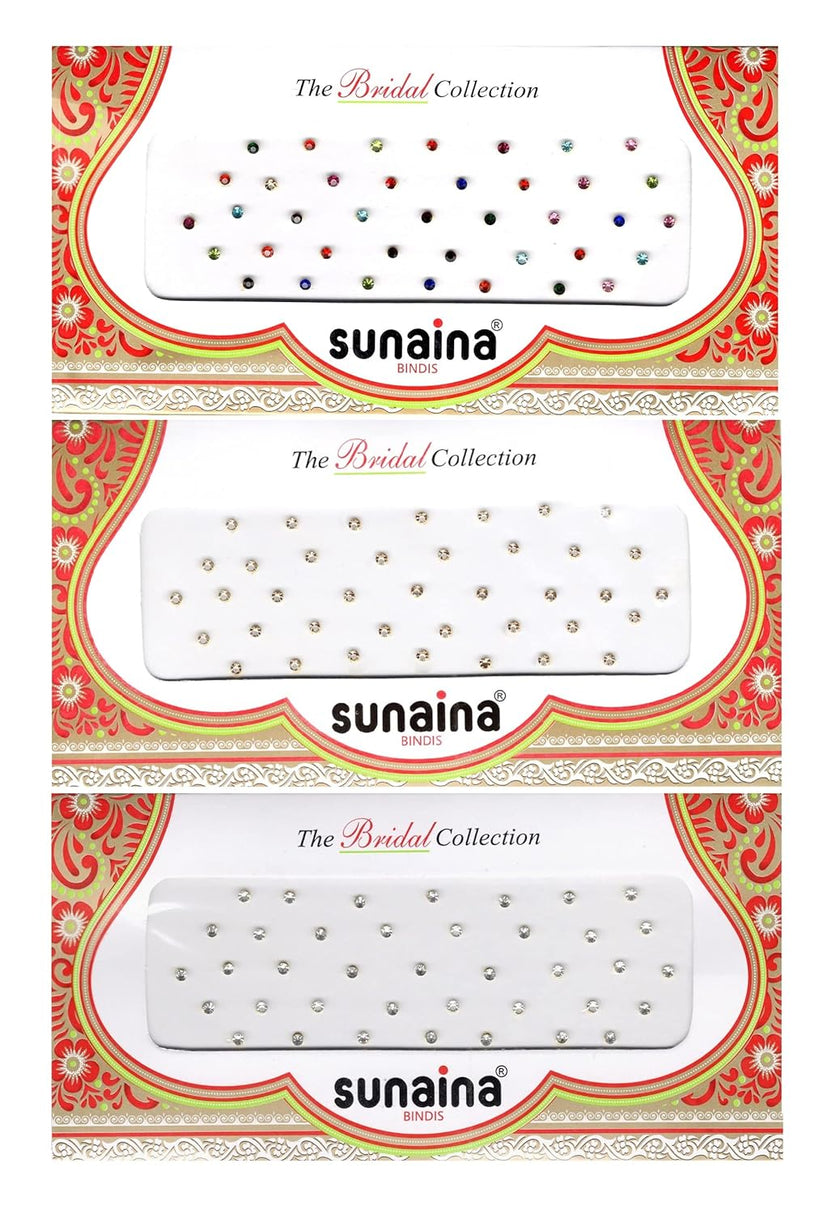 Sunaina Multicolor/Silver/Golden Stone Bindi – Punjab Bangle Store